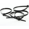 100 Pcs Nylon 8" inch Black Network Cable Cord Wire Zip Tie Strap 50 ...