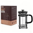 21OZ Borosilicate Glass French Press, 304 Stainless Steel 4-Layer ...