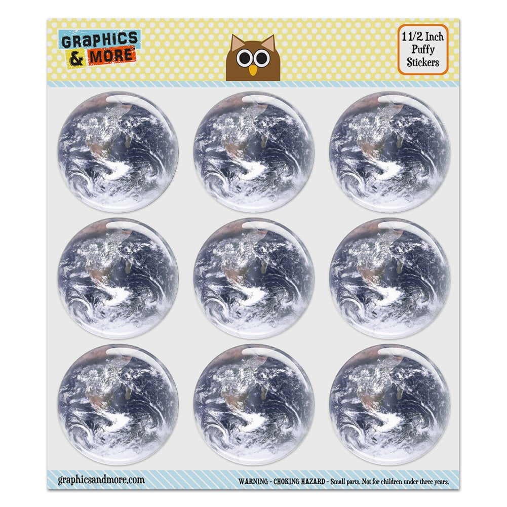 Planet Earth from Space Puffy Bubble Dome Scrapbooking Crafting ...