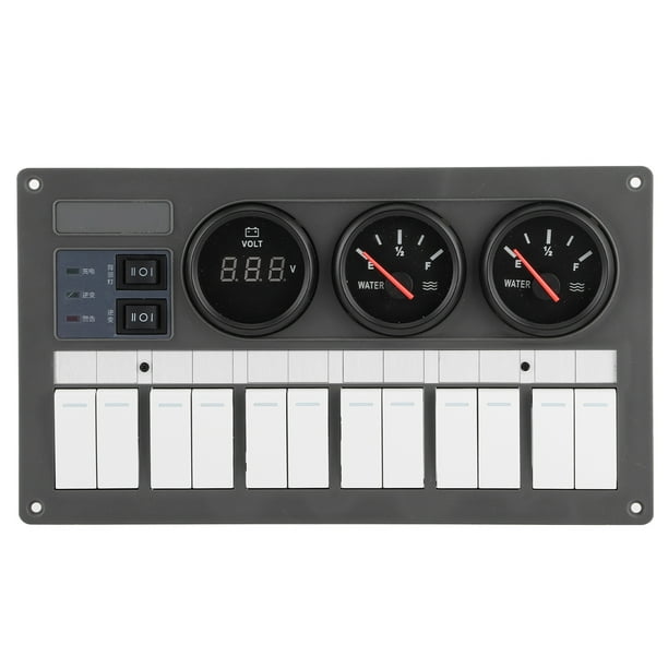 RV Switch Panel,RV Mechanical Control Panel RV Voltmeter Water Level ...