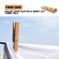 Heavy Duty Wooden Clothes Pins for Outdoor Clothesline, Crafts, and ...