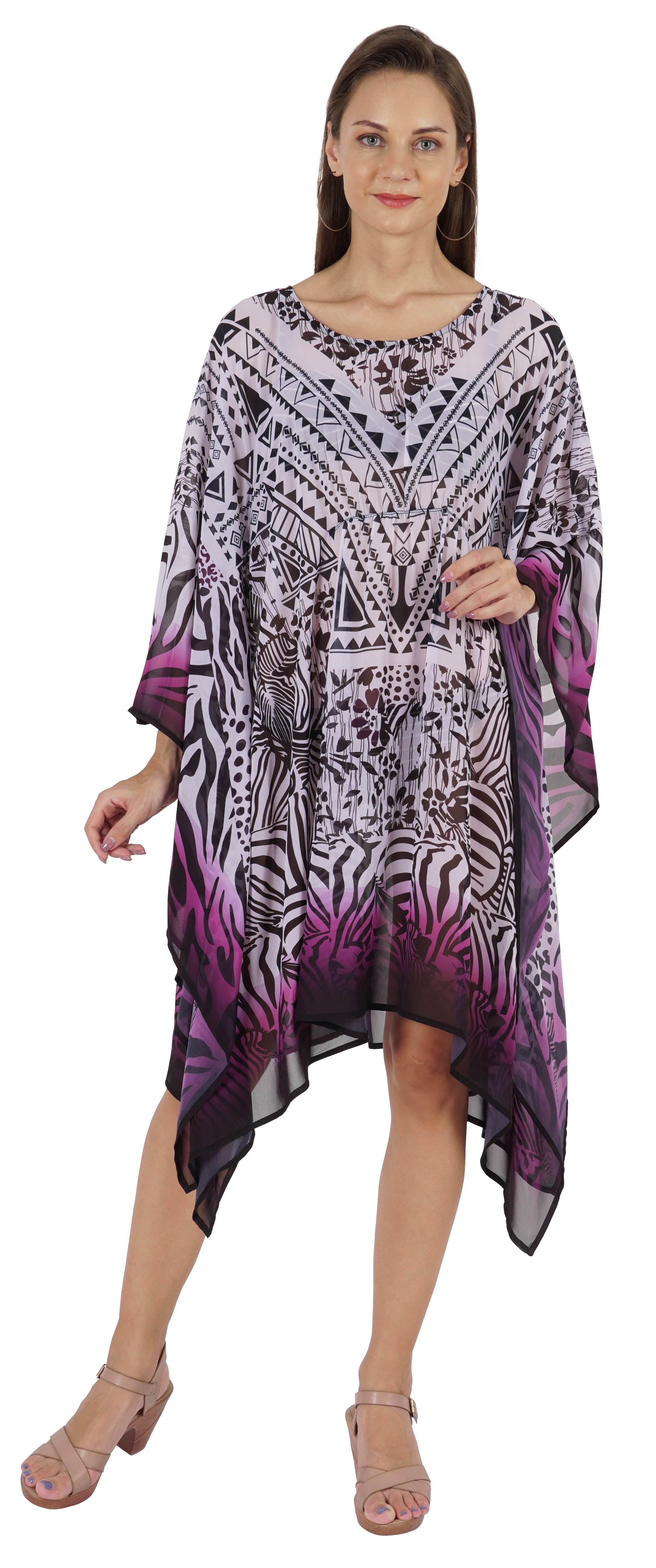 Moomaya Summer Bikini Cover Up Kaftan For Womens Sexy Sheer Swimwear ...