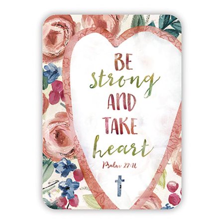 Christian Brands G0145 Be Strong Take Heart Verse Card | Walmart Canada