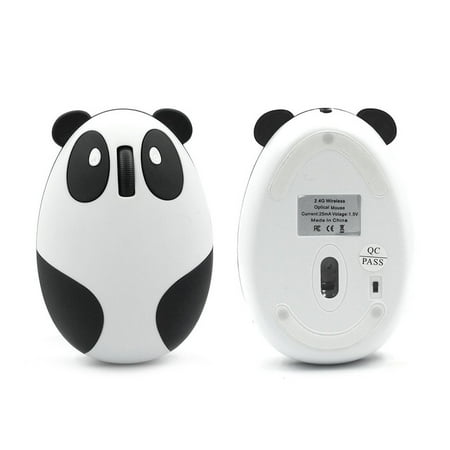 HC-TOP Ergonomic 2.4GHz Wireless Rechargeable Optical Panda Shape ...