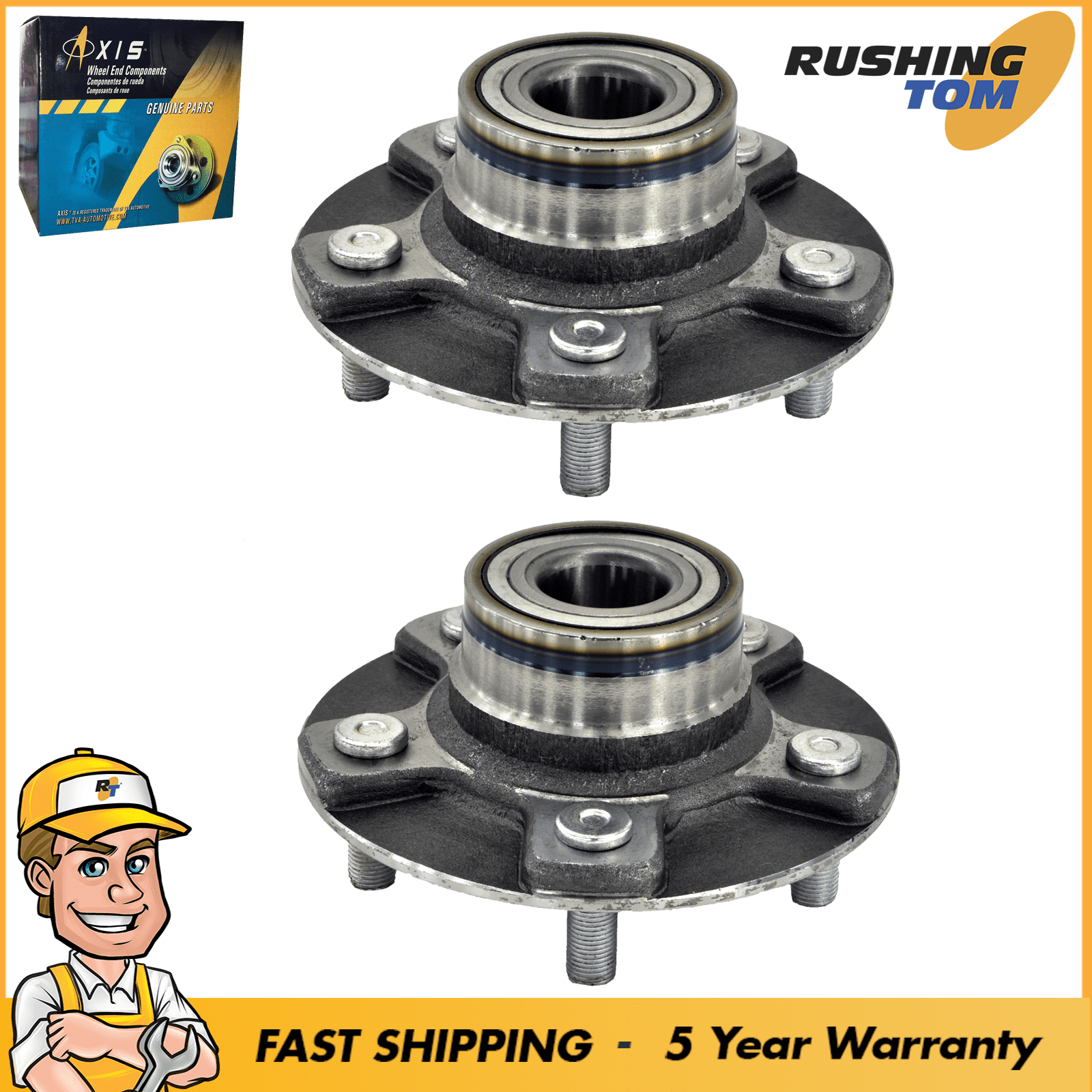 2 Rear Wheel Hub and Bearing Assembly For Nissan Maxima Infiniti I30 ...