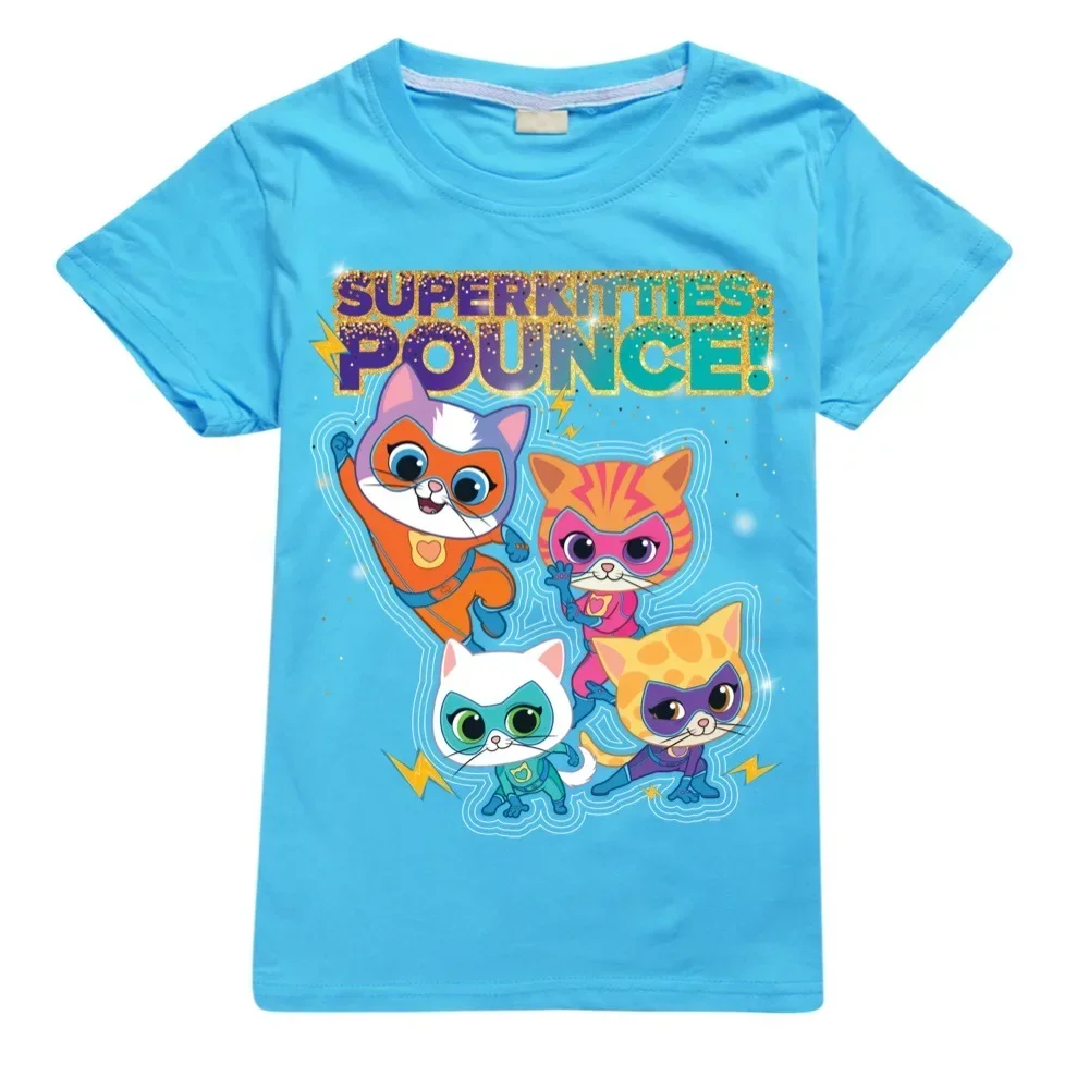 Click here for Fanjiahuan Anime Super Cats T Shirt Kids Superkitt... prices