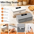 Mini Bag Sealer with Cutter and Magnetic Fridge Storage, USB-C ...