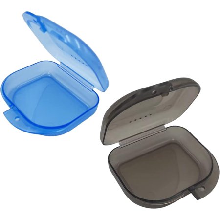 Dental Appliance Box, 2 Pieces Slim Denture Boxes, Denture Storage ...