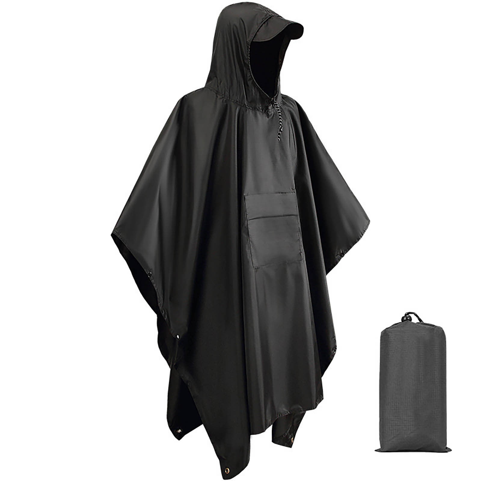 Click here for Baberdicy Portable Rain Poncho - Hooded Waterproof... prices