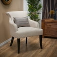 Noble House Gilmore Light Beige Fabric Club Chair - Walmart.com