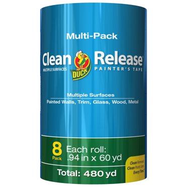 Duck Clean Release 1.88 in. x 60 yd. Blue Painter's Tape - Walmart.com