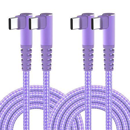 USB C to USB C Cable 100W 2Pack 90 Degree USB Type C Charging Cable ...