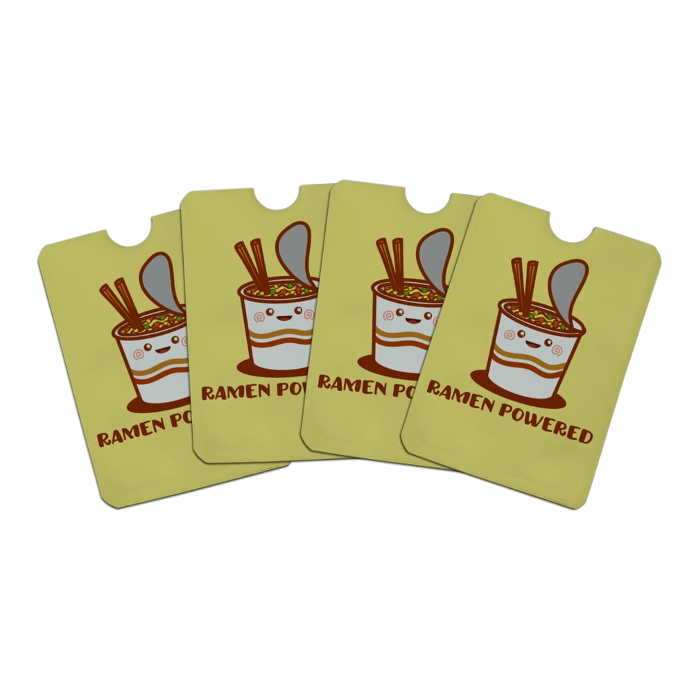 Ramen Powered Noodle Soup Chopsticks Credit Card RFID Blocker Holder ...