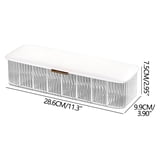 Ckraxd Transparent Cable Organizer Box with Lid - 8 Compartment Storage ...