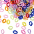600pc Imitation Jelly Acrylic Linking Rings Quick Link Connectors for ...