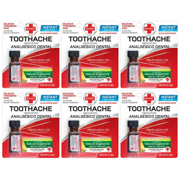 Red Cross Toothache Complete Medication Kit 0.12 oz (Pack of 6 ...
