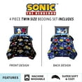Sonic the Hedgehog Kids Twin Bed in a Bag, Gaming Bedding, Comforter ...