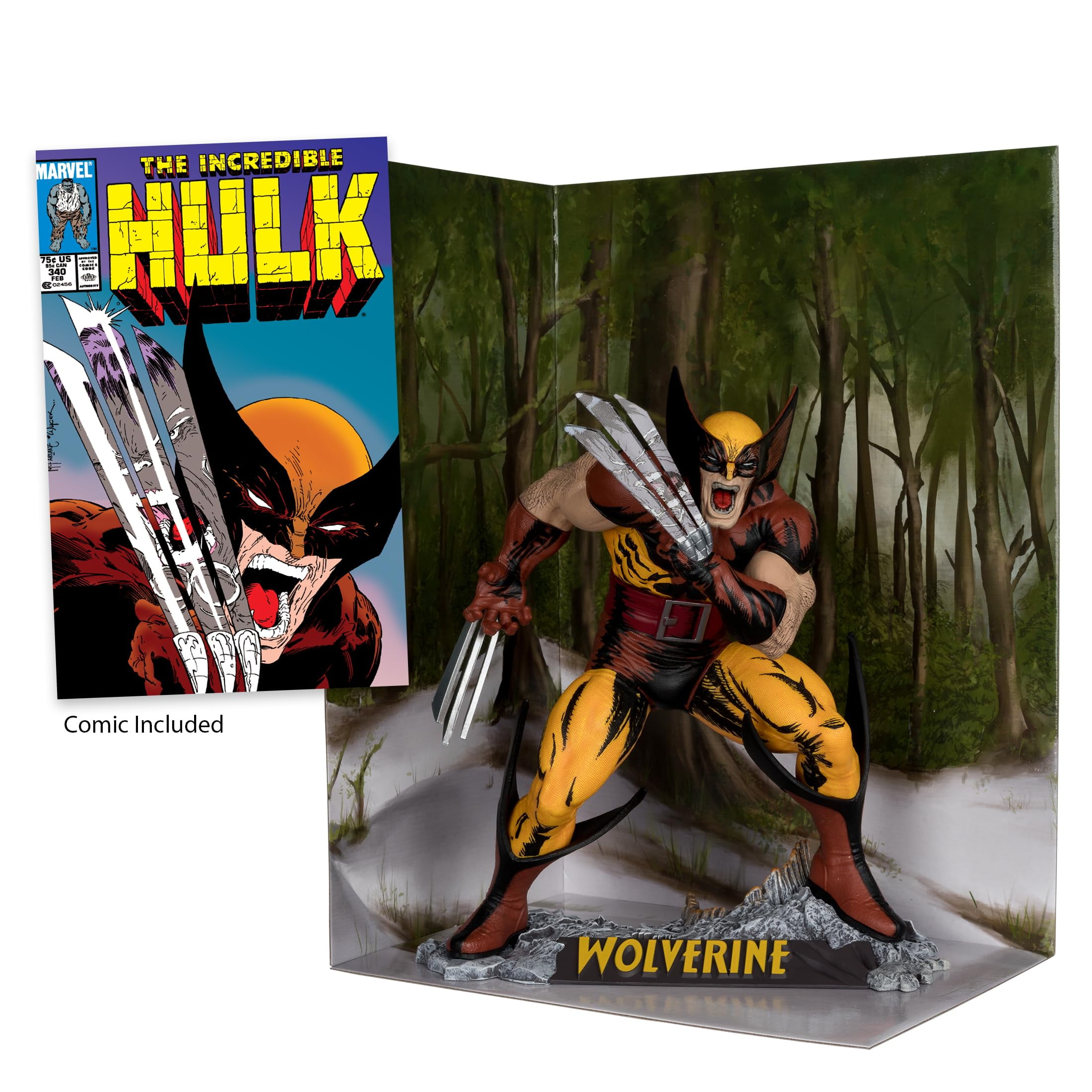 McFarlane Toys - Marvel Wolverine 1:6th Scale Collectible with Scene ...