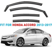 Window Deflectors Smoke Tinted Tape-On Side Window Vent Visor ...