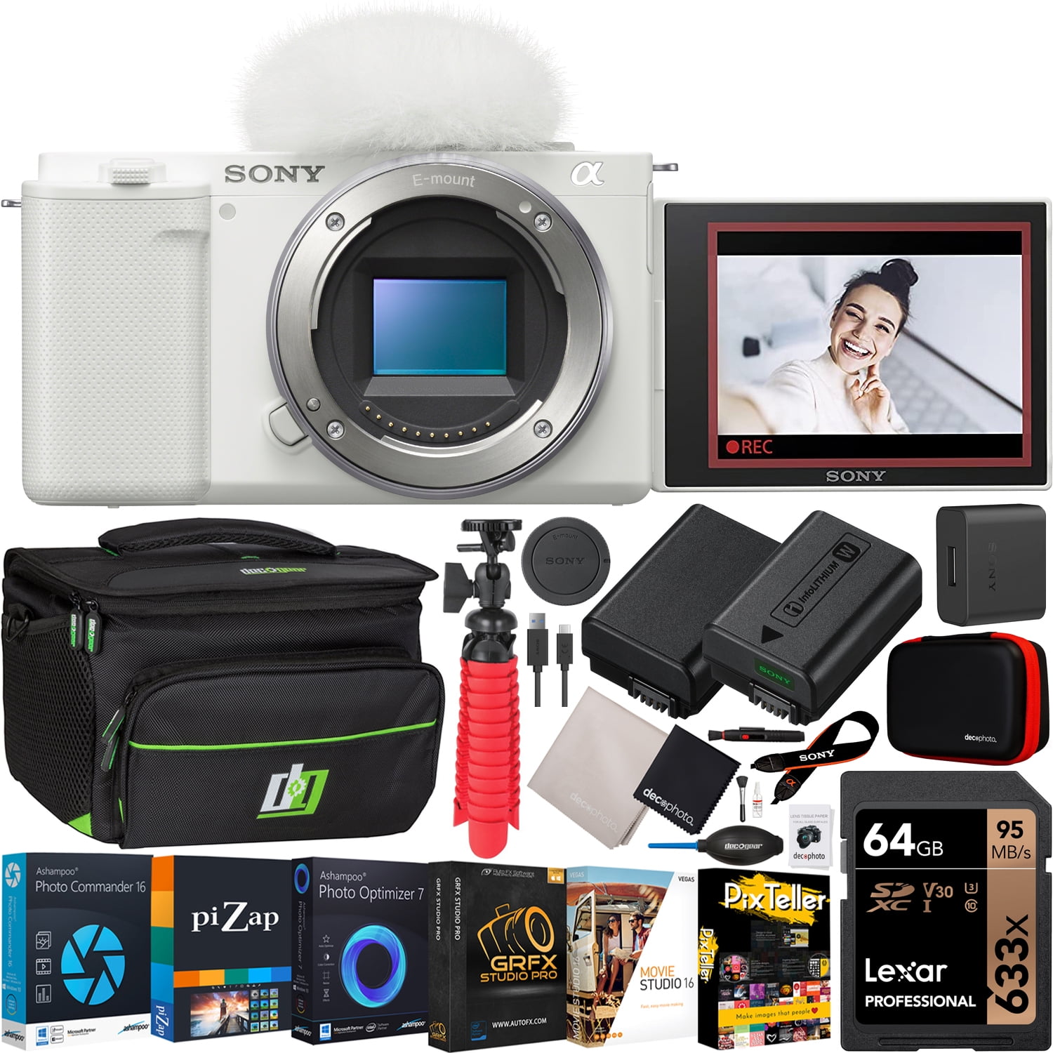 Sony ZV-E10 Mirrorless Alpha APS-C Interchangeable Lens Vlog Camera ...