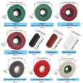 18 count 4 Inch Buffering Wheels Polishing Kit with Compound for Angle ...