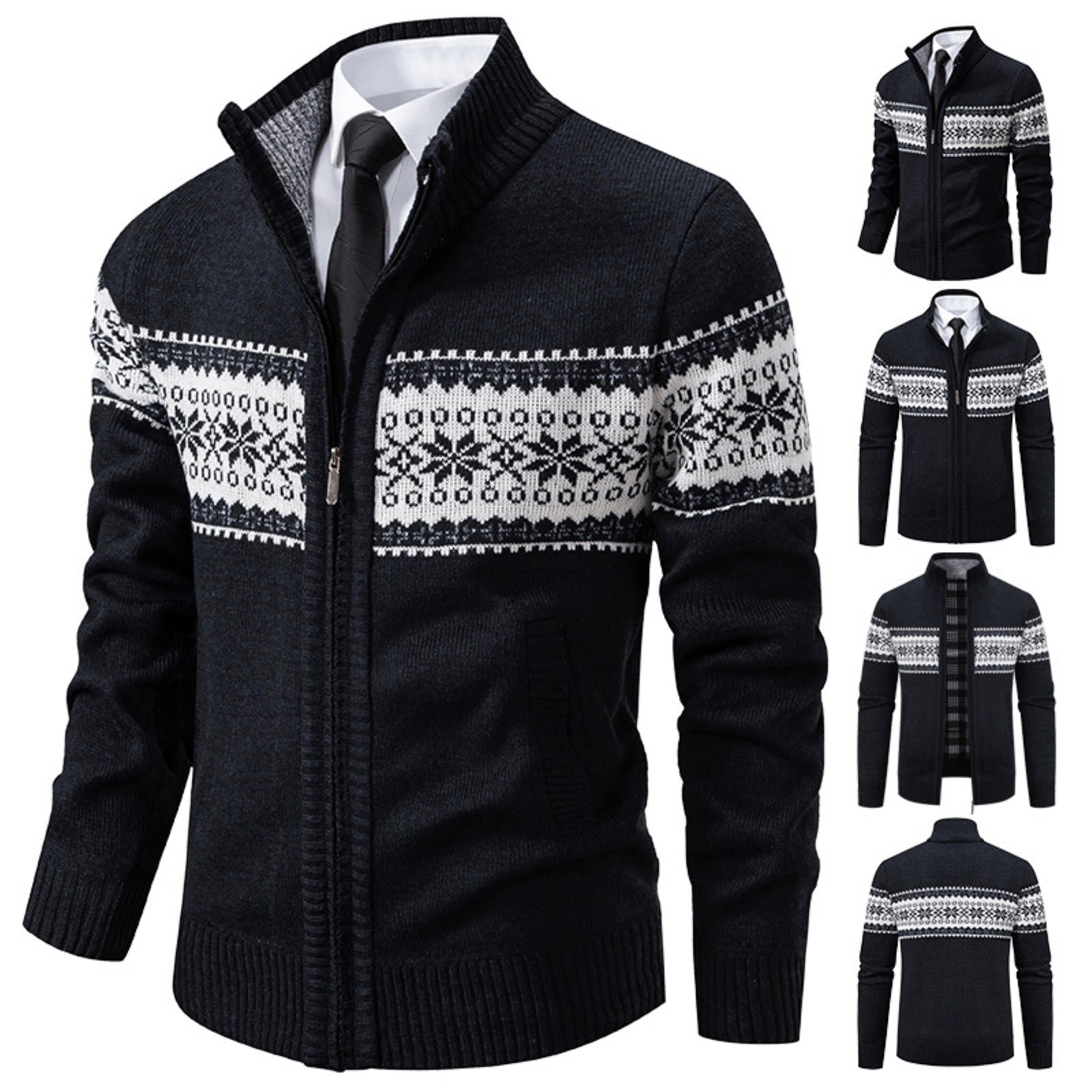 Click here for Wanpidan Mens Winter Sweater Coat Long Sleeve High... prices