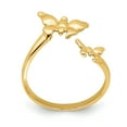 Primal Gold 14 Karat Yellow Gold Butterfly Toe Ring - Walmart.com