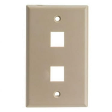 Big-A - 2 Port Decora Wall Plate 1-Gang Keystone Decora Insert, Jack ...