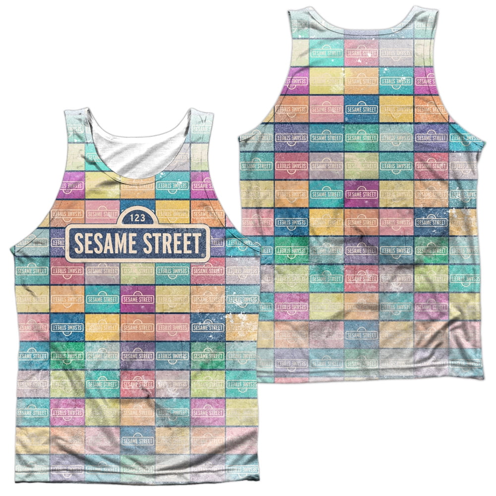 Sesame Street - Color Block (Front/Back Print) - Tank Top - Small ...