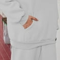 Comfortable Women's Lounges Set Loose Fit Long Sleeve Pullover And ...