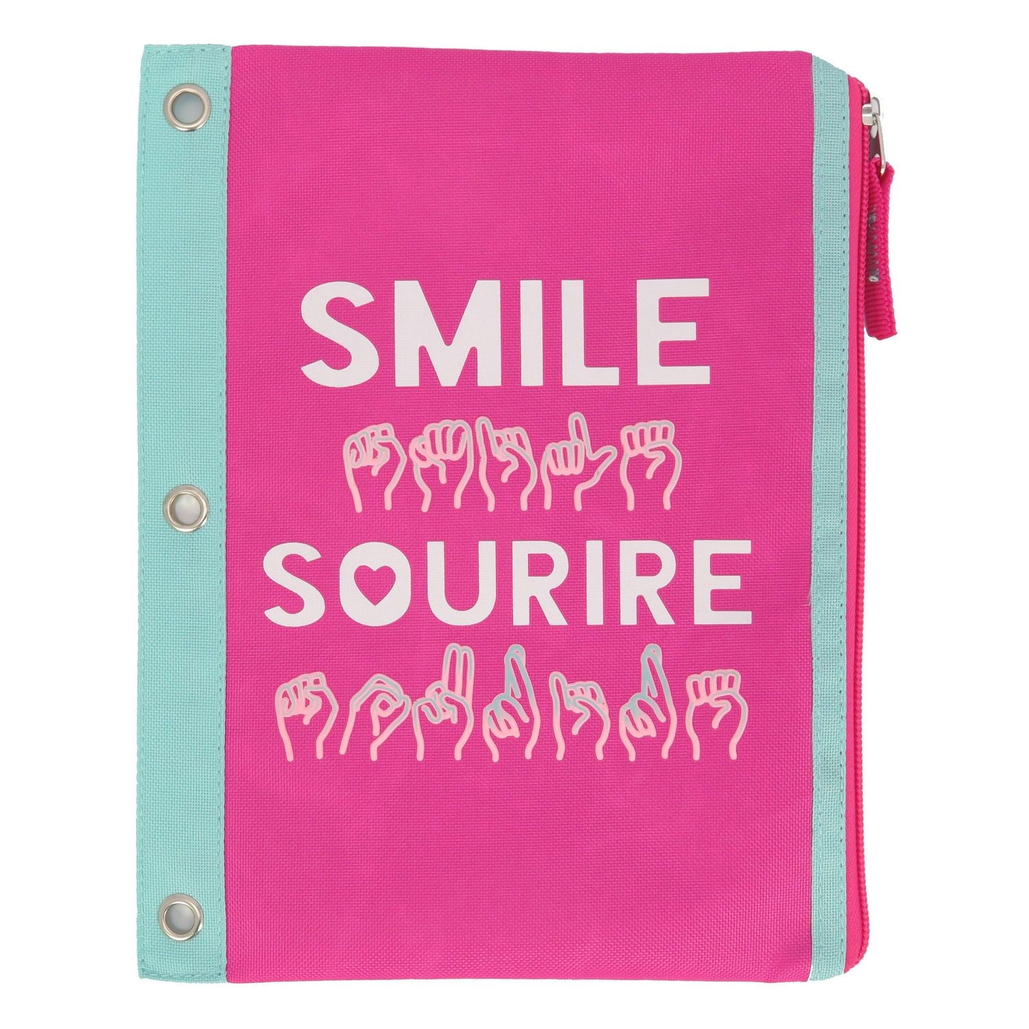 Pen+Gear ASL Smile Zipper Binder Pouch - Walmart.ca