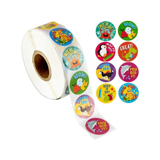 500pcs Kids Cartoon Encouragement Stickers Educational Toys Many Styles ...