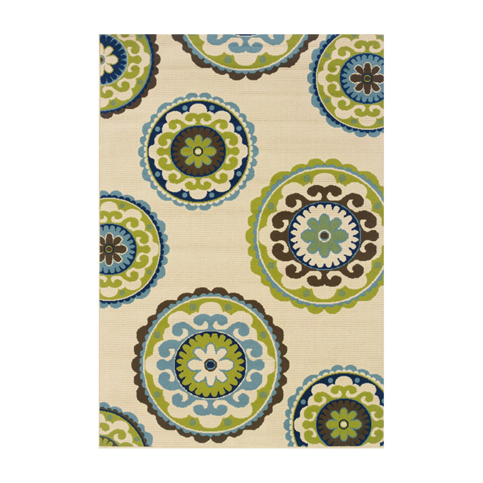 Avalon Home Cameron Floral Medallions Indoor/Outdoor Area Rug - Walmart.com