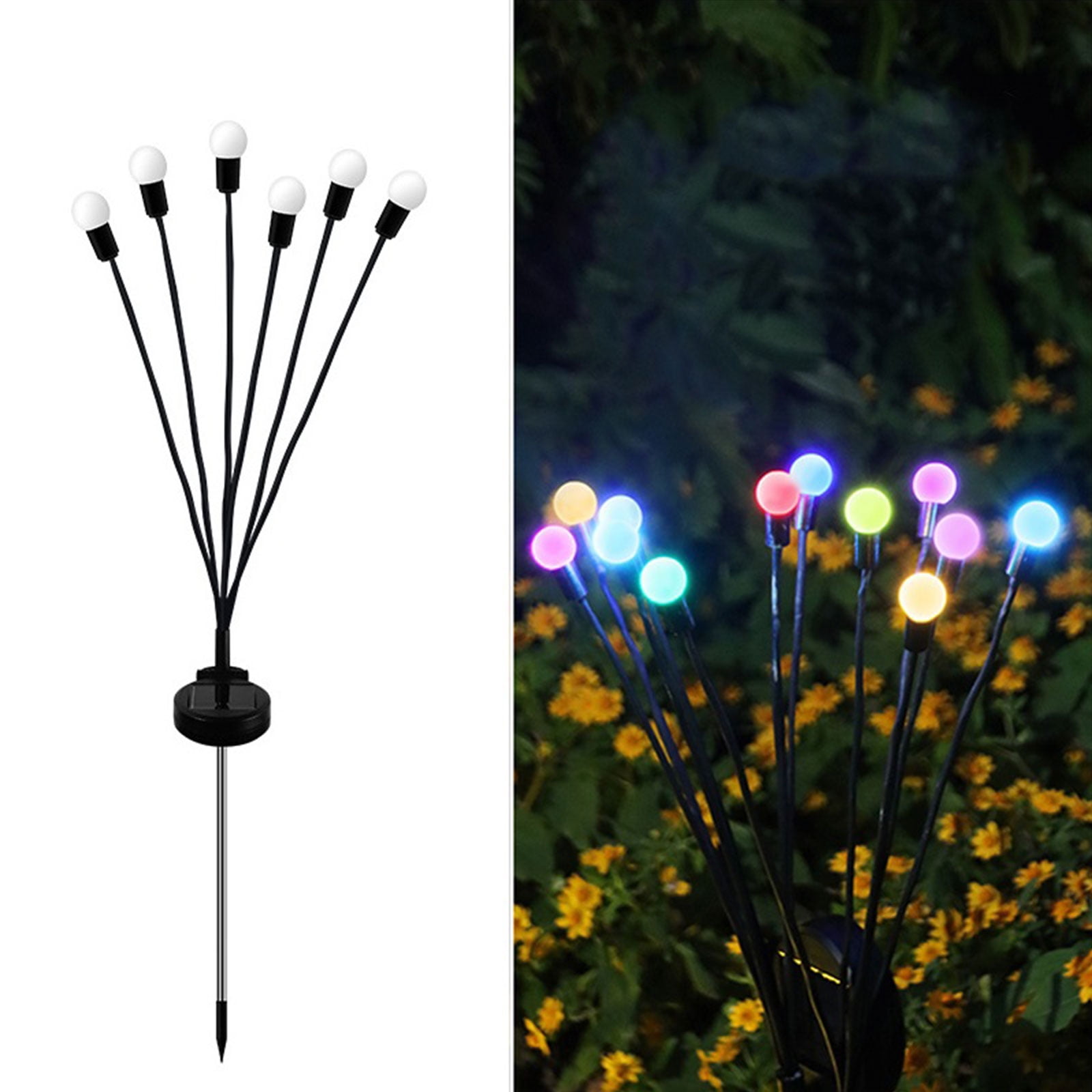 Zeeyh Solar Firefly Light Garden Atmosphere Decoration LED Swing Solar ...