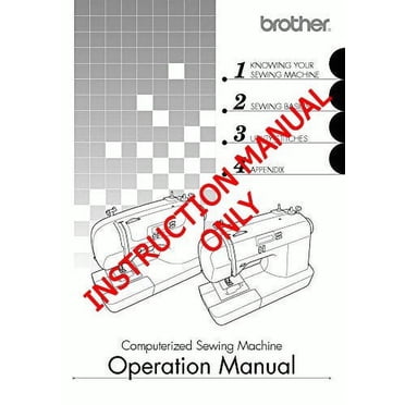 Brother CS6000i Sewing Machine Owners Instruction Manual - Walmart.com