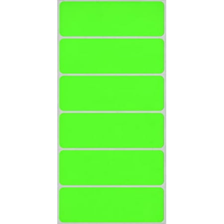 MACO Neon Green Rectangle Color Coding Labels, 1 x 3 Inches, 200 Per ...