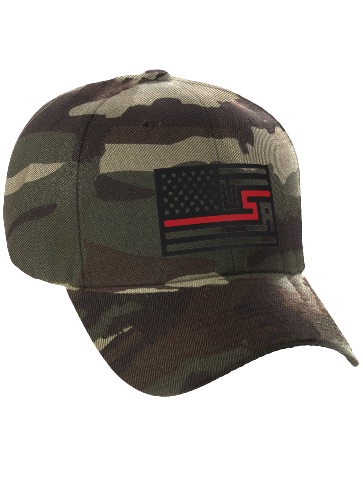 USA Redesign Flag Thin Red Blue Line Classic Baseball Hat Remembering ...