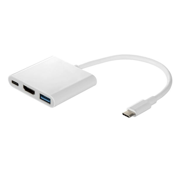 blackweb USB-C USB-A HDMI 3-in-1 Adapter (BWA22HO008C-White) - Walmart.ca