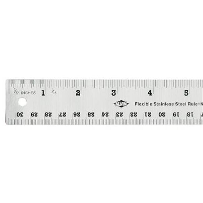Alvin 15" Flexible Stainless Steel Ruler - Walmart.com