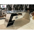Large Aviator Industrial Wing Desk, 60 Inches Left, with Aluminium and ...