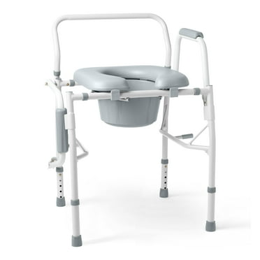 11135-1 - Bariatric Drop Arm Bedside Commode Chair - Walmart.com