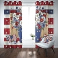 American-Flag Curtains 96 Inch Long for Bedroom, Patriotic Independence ...
