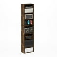 Furinno Indo 8-Tier Adjustable Shelves Multimedia Media Storage Tower ...