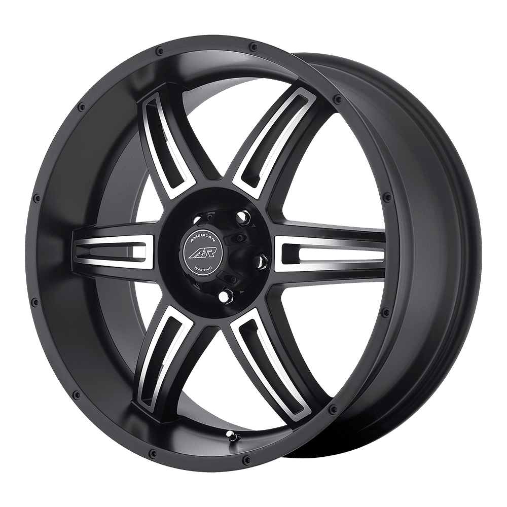 American Racing Cast Aluminum Rim AR890 16X8 6X5.5 S-BLK MACH 00MM ...