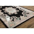 Rugs America New Aubusson Collection Black 510-320 Traditional European ...