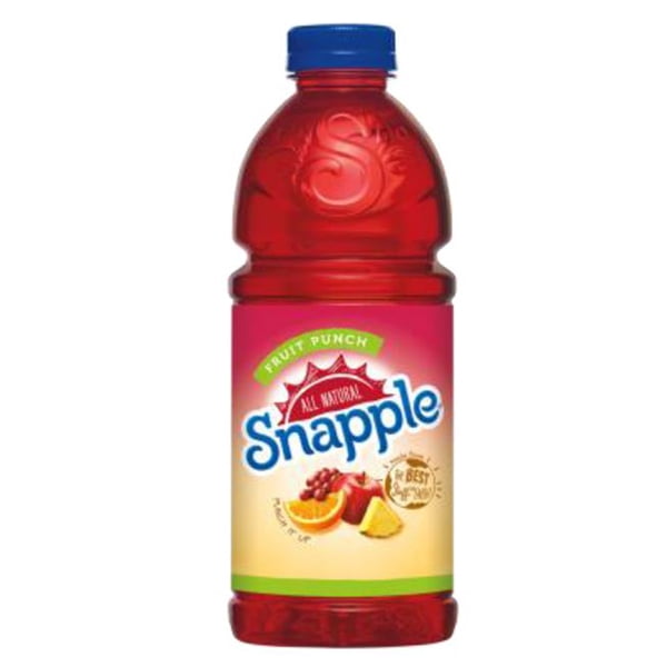 Snapple Fruit Punch 32 Oz Plastic Bottles Pack of 12 - Walmart.com