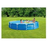 Intex 12 Ft x 30 Inches Metal Frame Set Above Ground Swimming Pool with ...