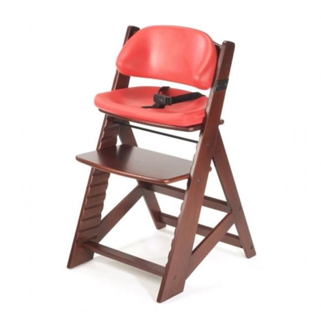 Keekaroo Height Right Kids Chair with Cushions- Mahogany/ Cherry ...