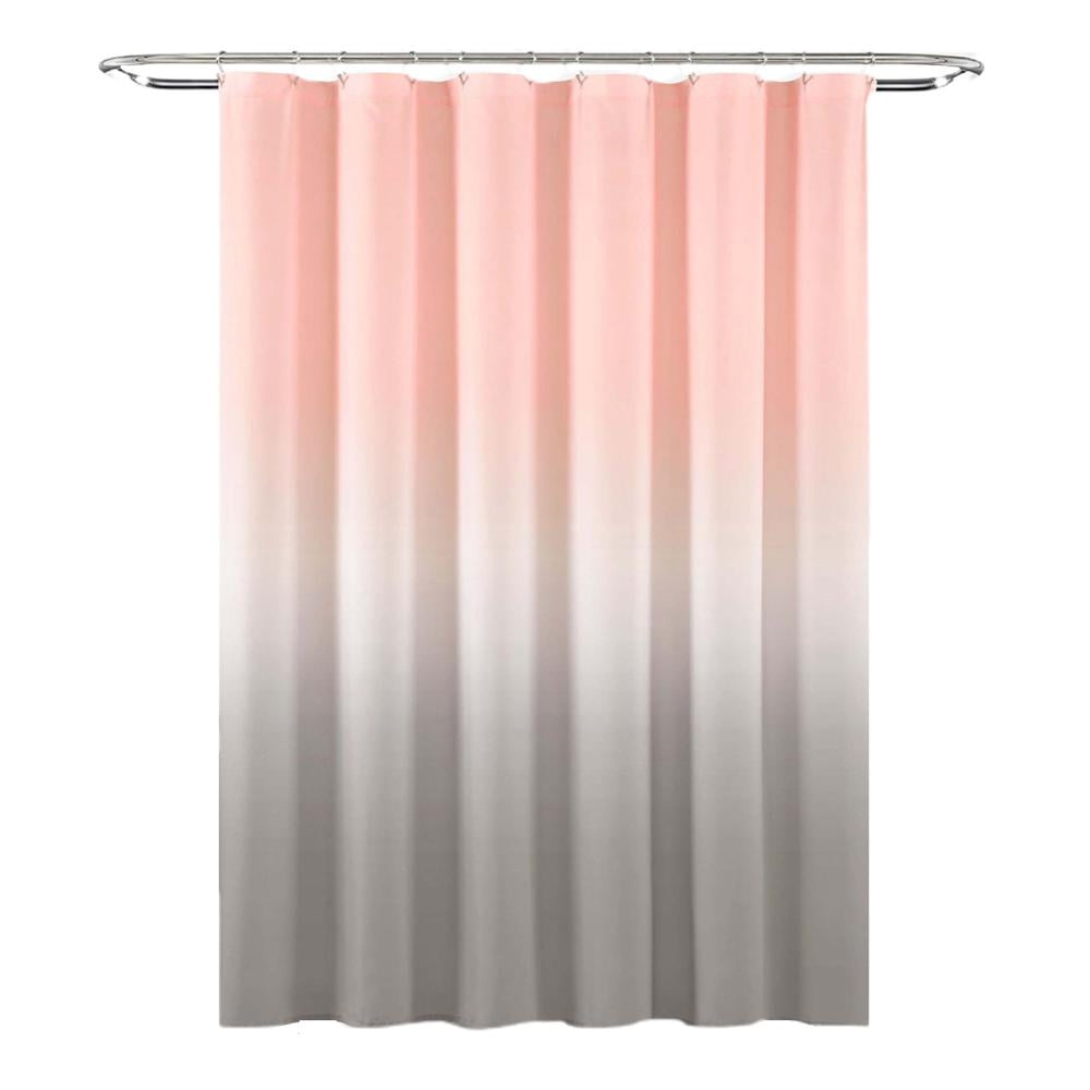 Esaierr Shower Curtain Bathroom Curtain Plain Color Gradient Curtain ...