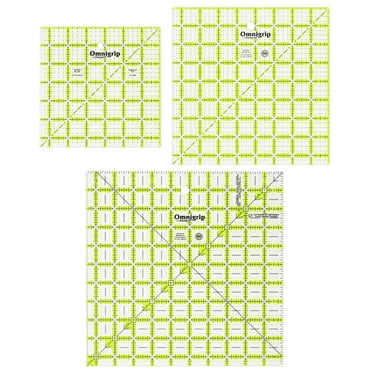 Dritz Omnigrid Acrylic Quilting Ruler Value Pack, 4 Count for Cutting ...
